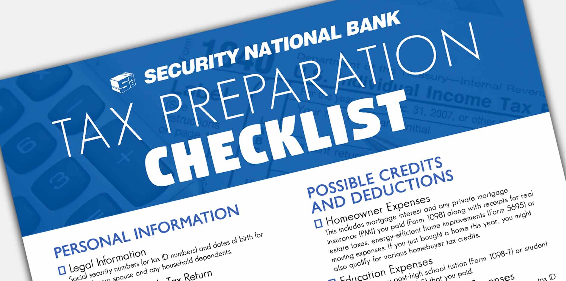 Tax Preparation Checklist: Documents You Need to File Your Taxes